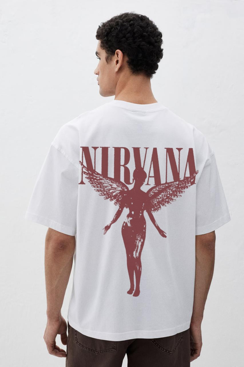 Nirvana Tribute Oversized Printed Tee – Dezirelooks